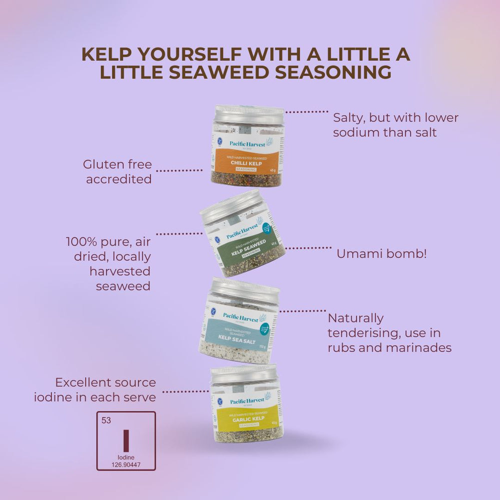 Kelp Sea Salt (Gluten Free, NZ Made, Naturally Iodised) | Pacific ...
